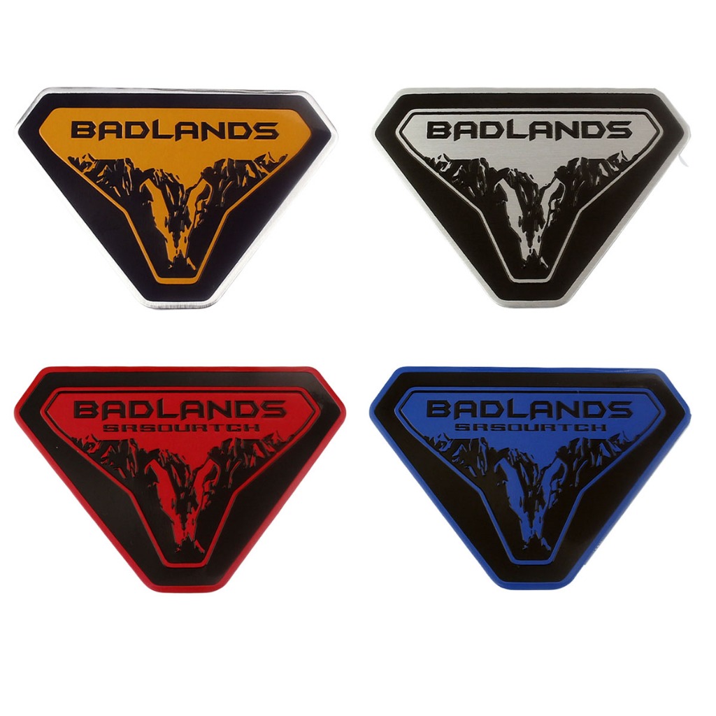 Ford New 3D Aluminum BADLANDS Logo Creative Badlands Sasquatch Fender ...