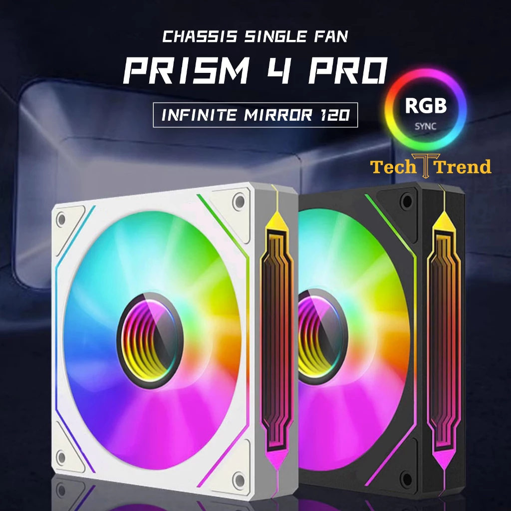 Jungle Leopard Prism GEN 4 Pro RGB CPU Fan 120mm 4 PIN Infinity Mirror ...