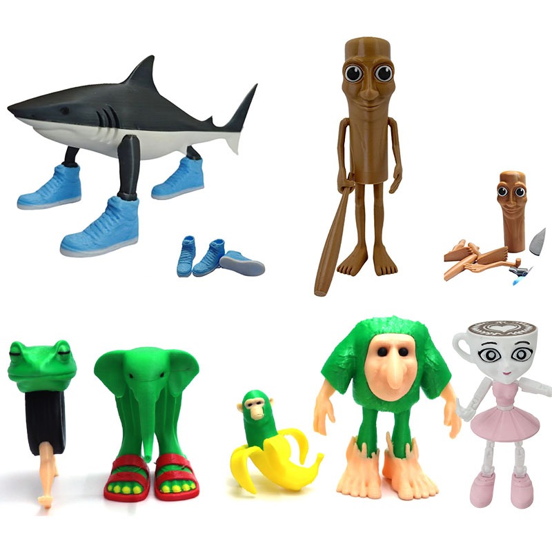 Italian Brainrot Bombardino Crocodilo Action Figure Boneca Ambalabu ...