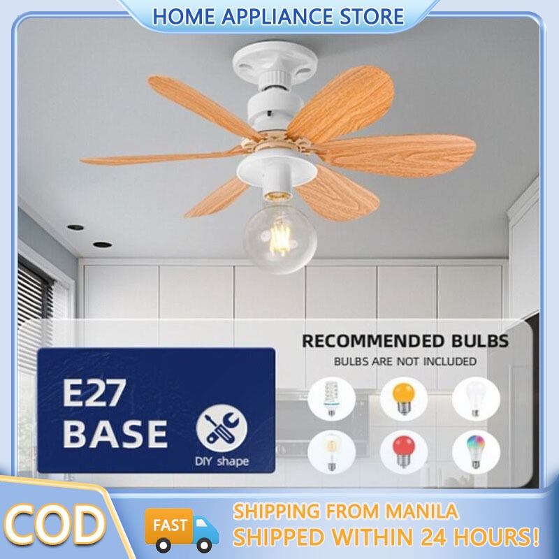 Detachable Ceiling Fan Light E27 Socket Ceiling Fan Remote Controlled ...