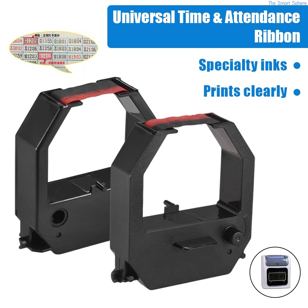 Time Clock Ribbon Cartridge Red Black Colors for Office Electronic Time ...
