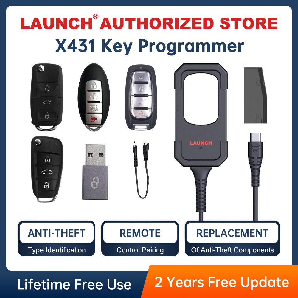 LAUNCH X431 Key Programmer Read/Write IMMO Chip Programming Smart Key ...