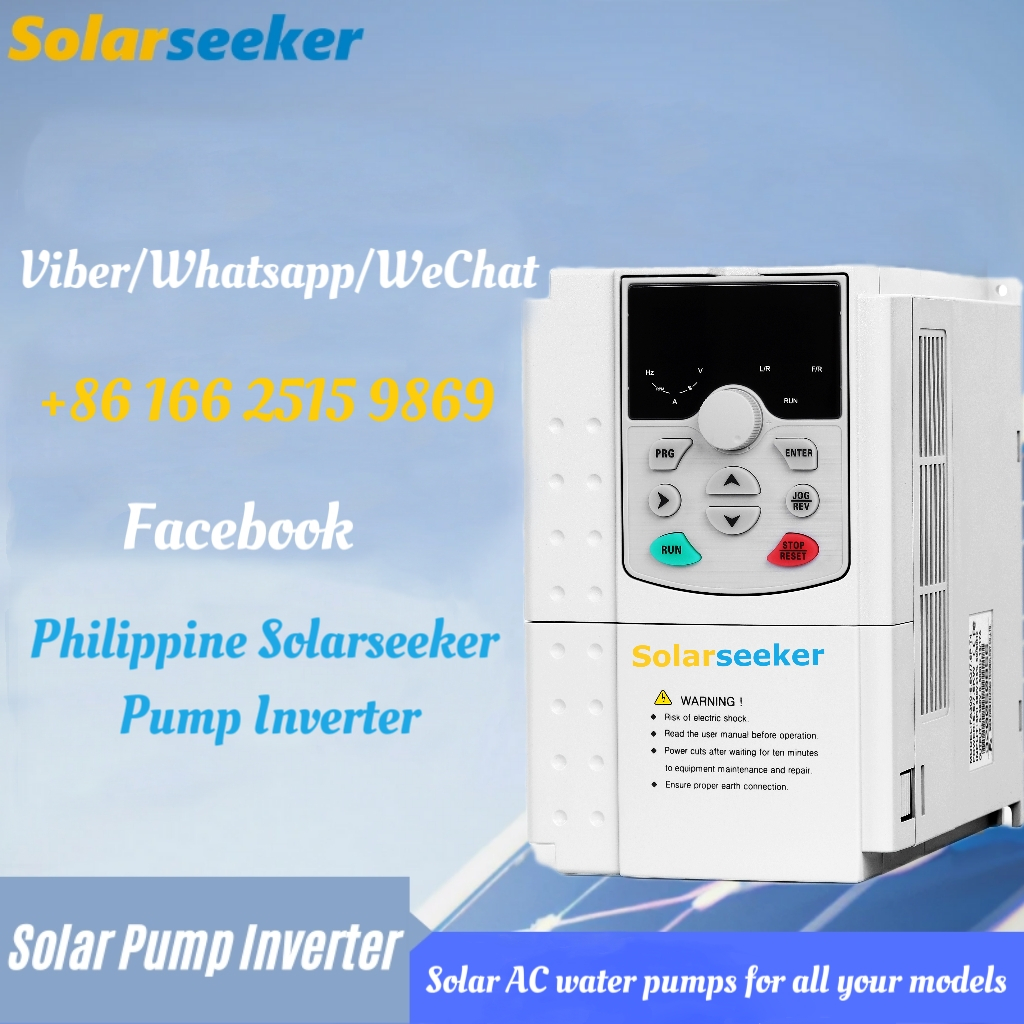 【COD】220V-Output 1PH-Solarseeker solar Pump Inverter dual Input AC/DC ...
