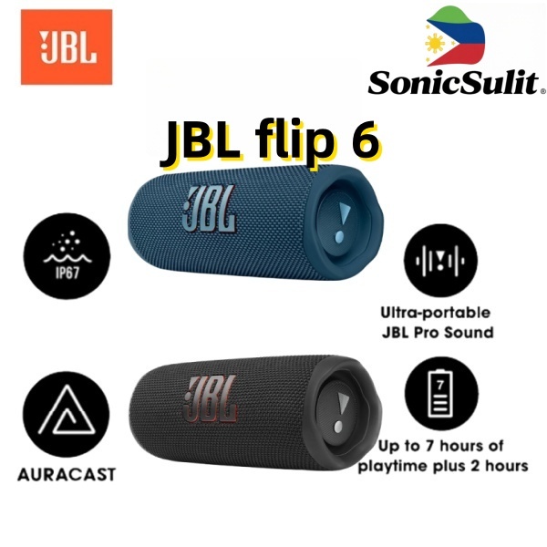 [NEW] JBL Flip 6 Wireless Speaker – Durable Fabric Design, PartyBoost ...