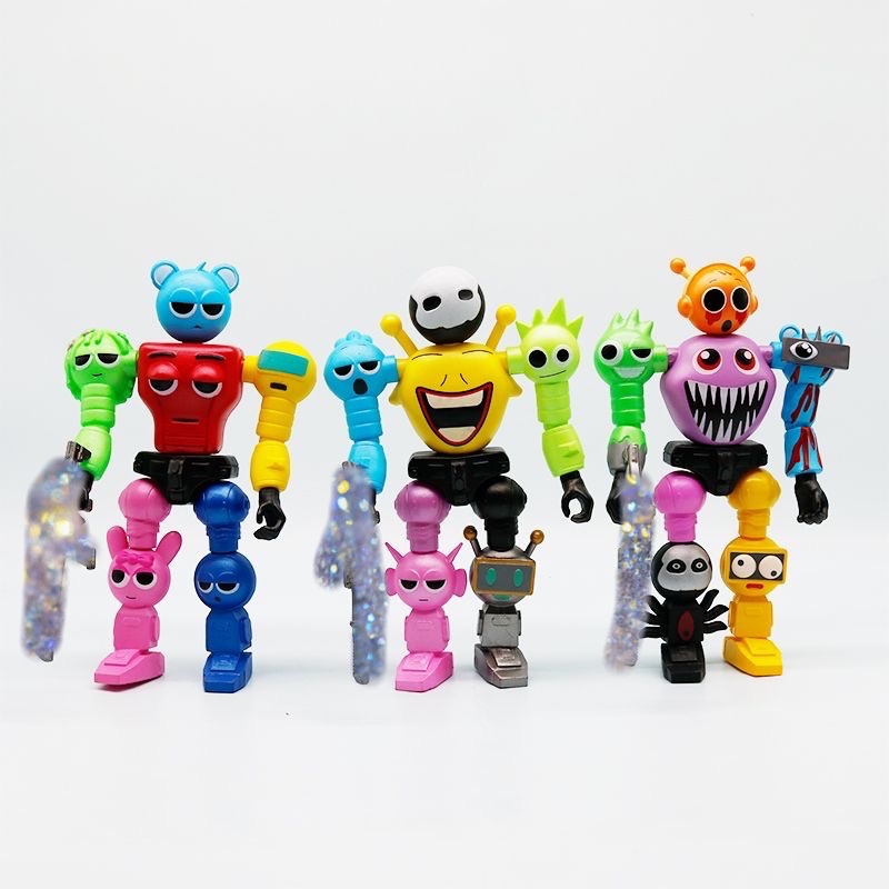 13cm Sprunki Buildable Robots Incredibox Sprunki Action Figure Sprunki ...