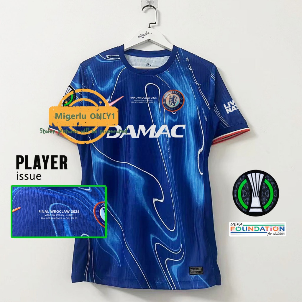 Player issue 24/25 Chelsea x UECL Final vertion home football jersey S-2XL | Shopee Philippines