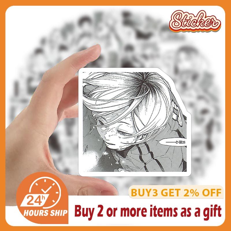 60PCS Black White Haikyuu!! Anime Stickers DIY Phone Laptop Scrapbook ...