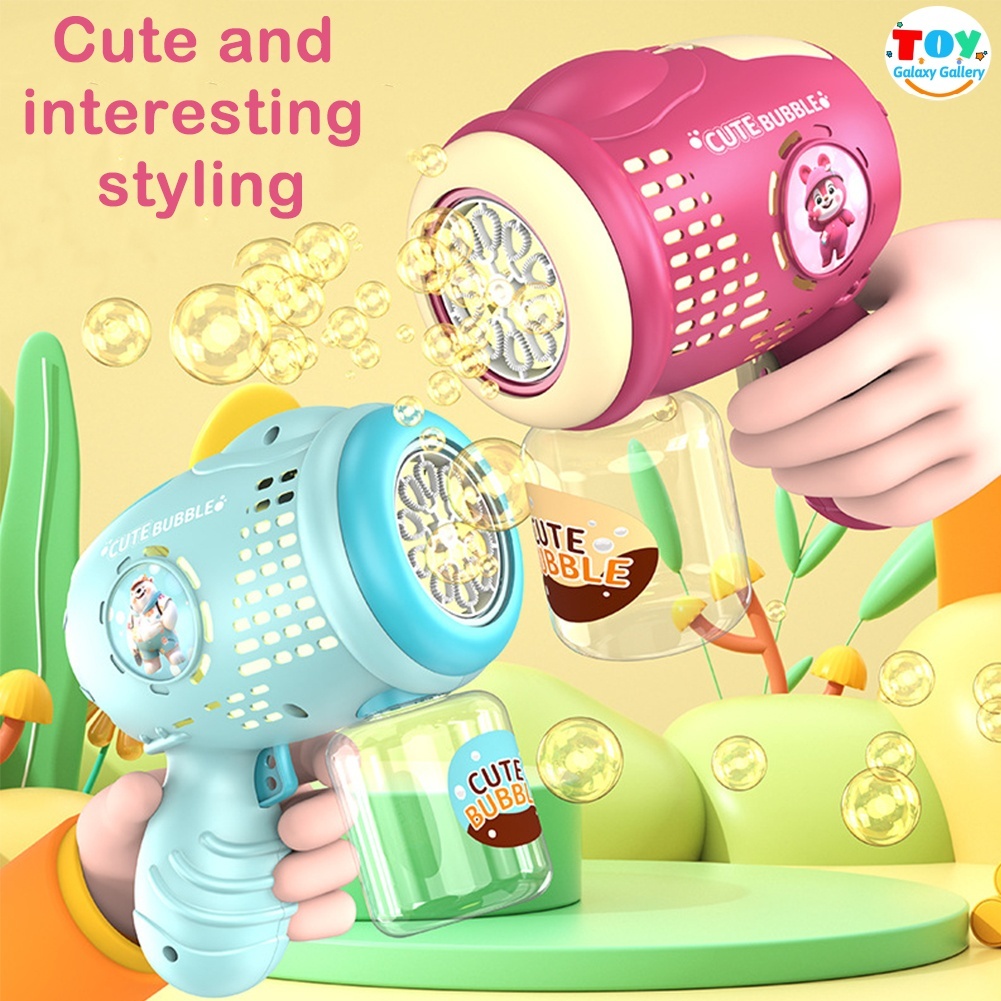 Bubble Gun Wedding Party Atmosphere Props Fully Automatic Bubble Machine Toy For Kids | Shopee ...