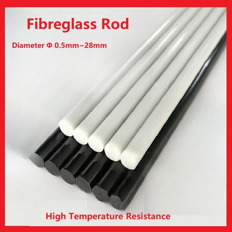 1 Meter Solid Fiberglass Rod Fiberglass Rod, Arch Canopy Rod Insulation ...