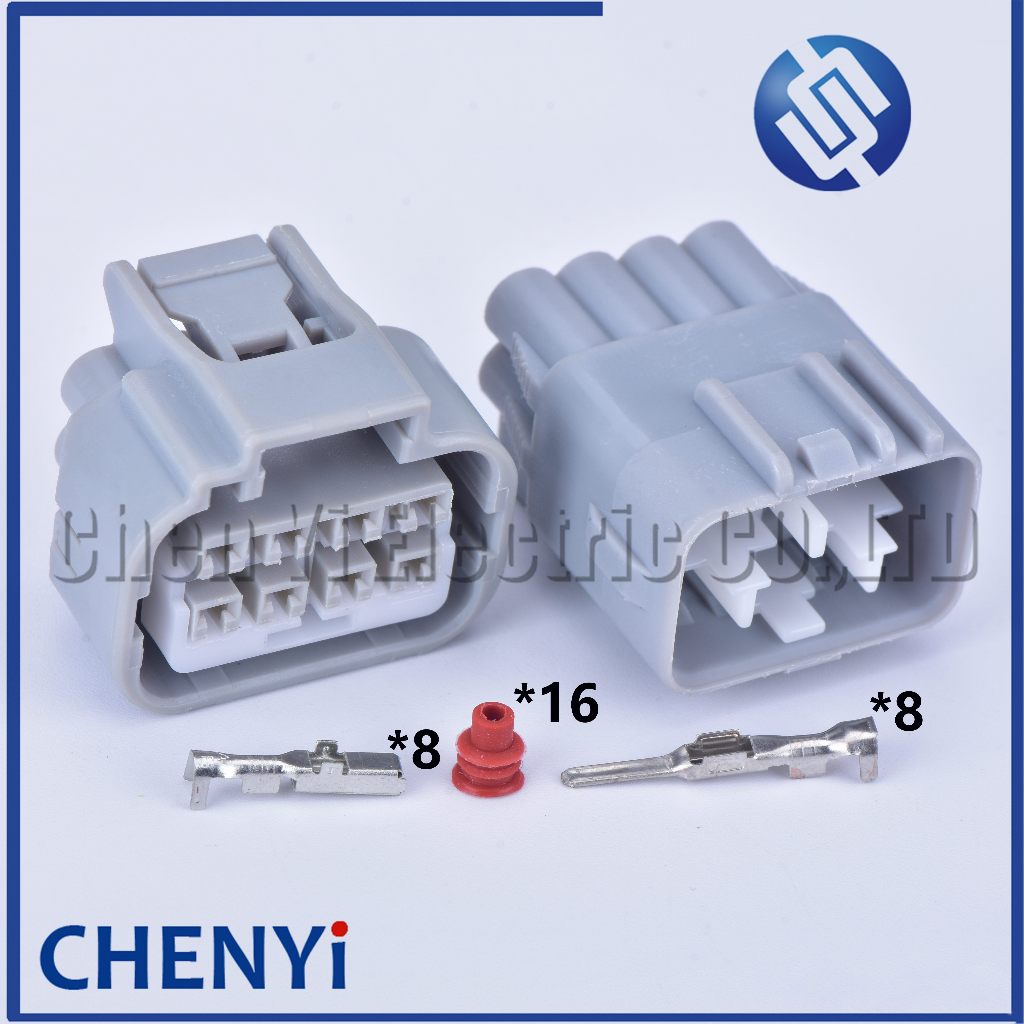 8 Pin Male or Female 7283-1081-40 Car Headlight Cable Socket Waterproof Light Lamp Connector For ...