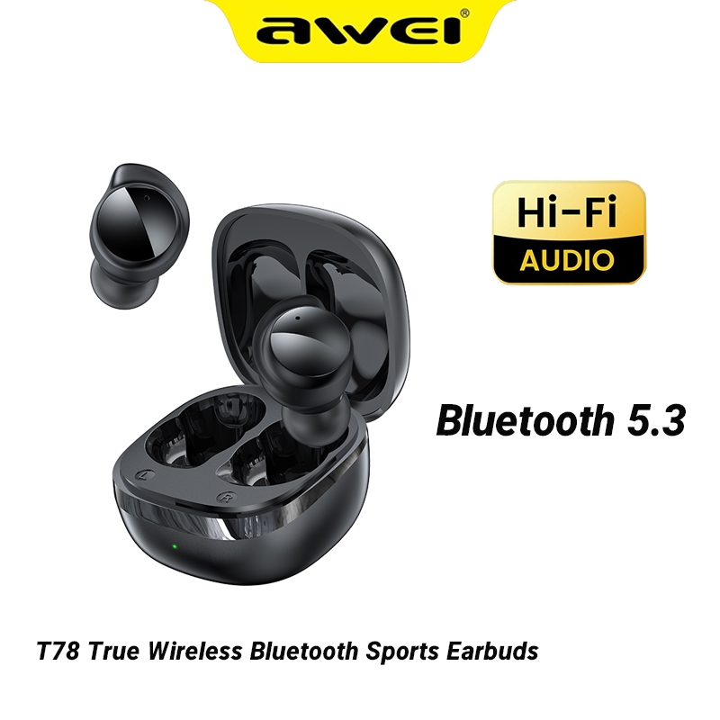 Awei T78 Wireless Bluetooth Earbuds V5.3 Stereo Sound 8mm Driver ...
