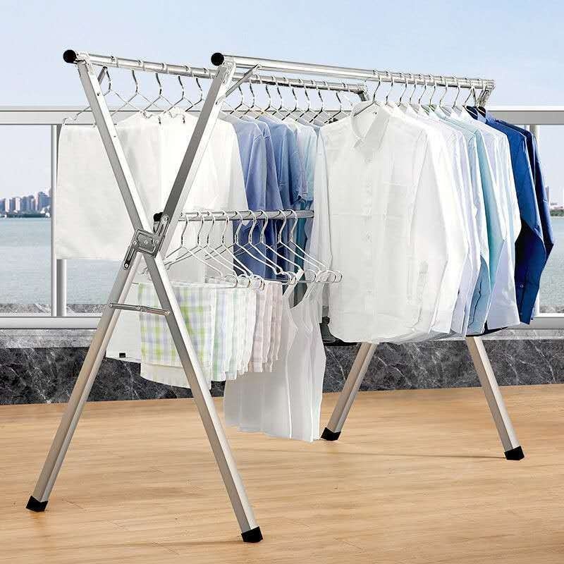 Hanger Stand Stainless Sampayan Foldable Clothes Drying Rack Laundry ...
