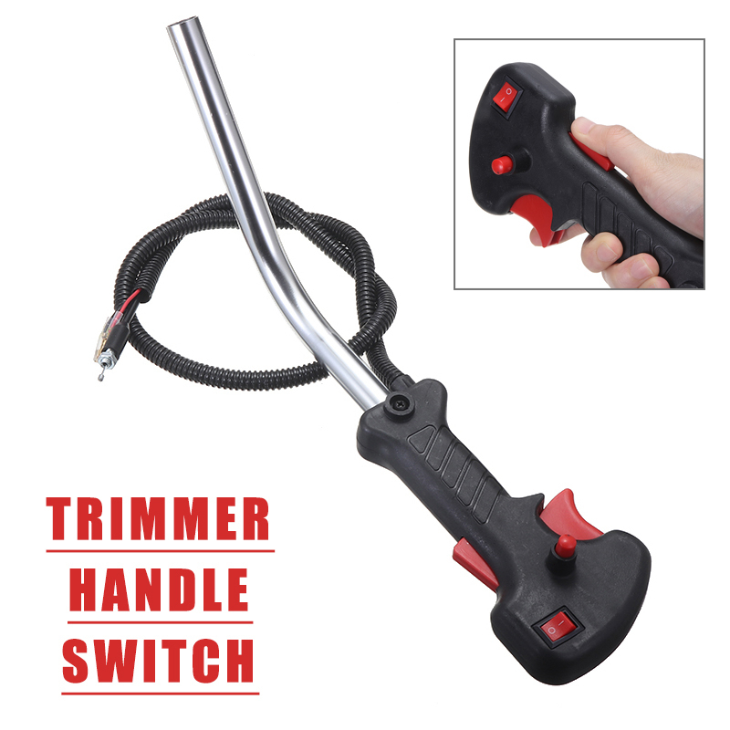 (1 Set) Handle Switch W/ Throttle Trigger Cable Cord Strimmer Trimmer ...