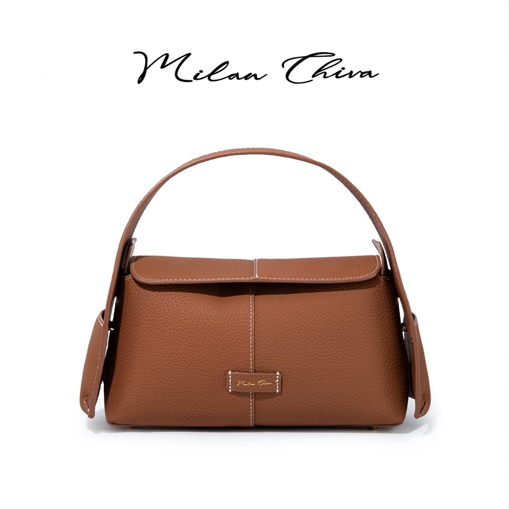 Milan Chiva Women PU Leather Top Handle Shoulder Bag Crossbody with ...