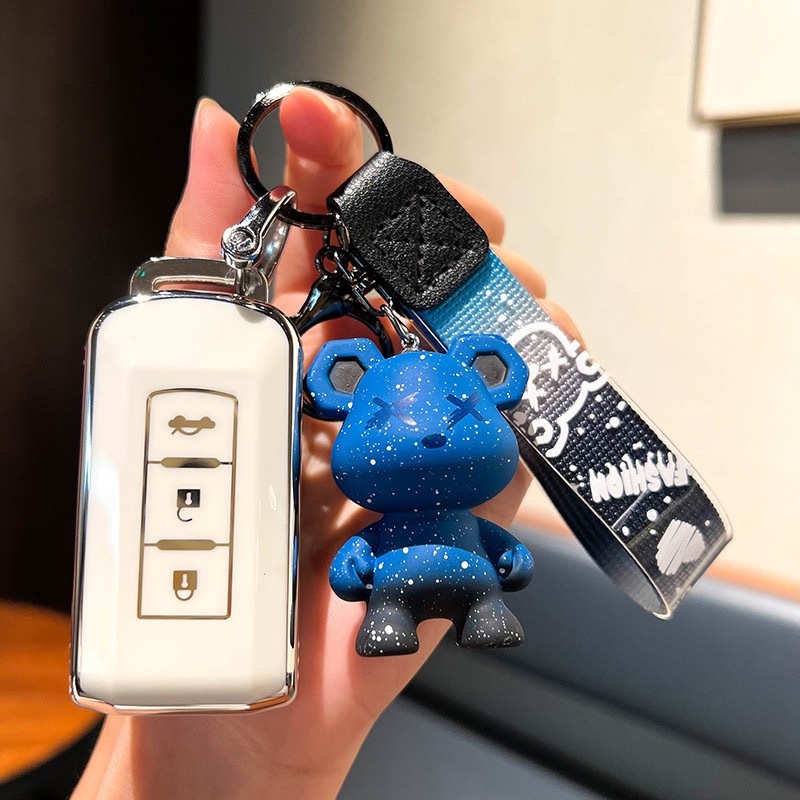 3 Buttons Remote Smart Car Key Chain Ring Cover Case Shell Protect For ...