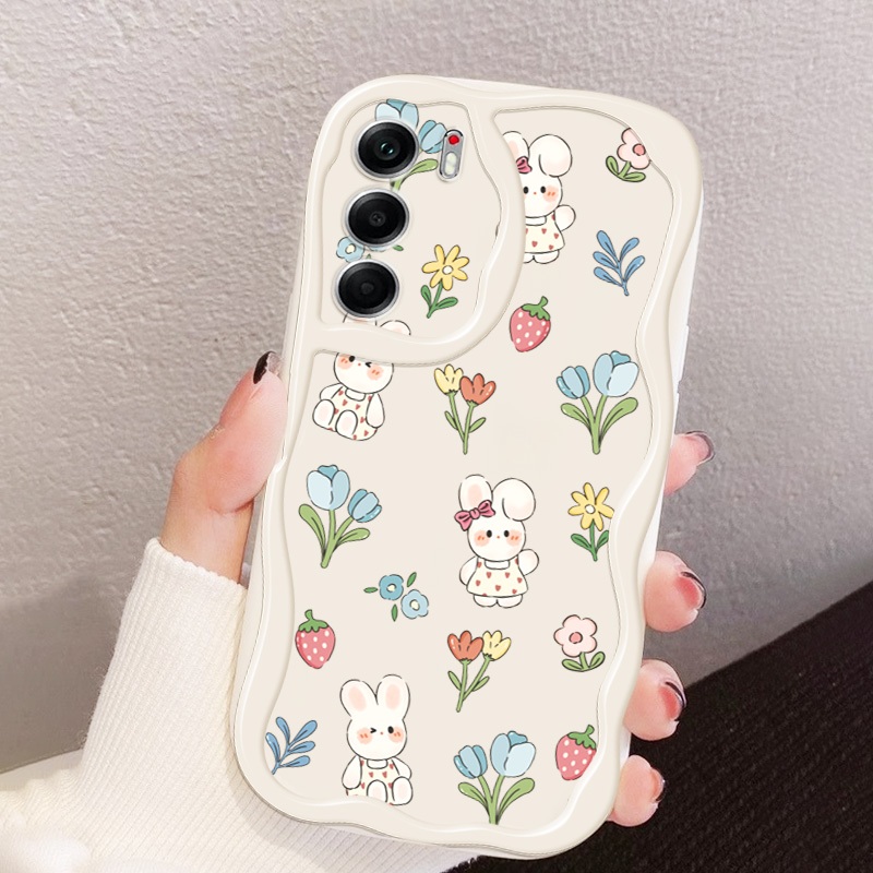 Casing for Tecno Camon 40 Pro 4G 5G CM5 CM6 CM7 Sweet Flower Rabbit ...