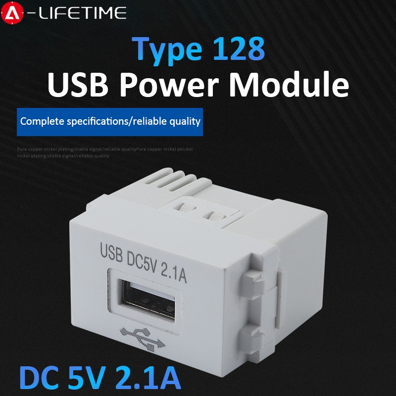 Type 128 USB Power Module 220V Socket 5V 2.1A Mobile Phone Charging ...