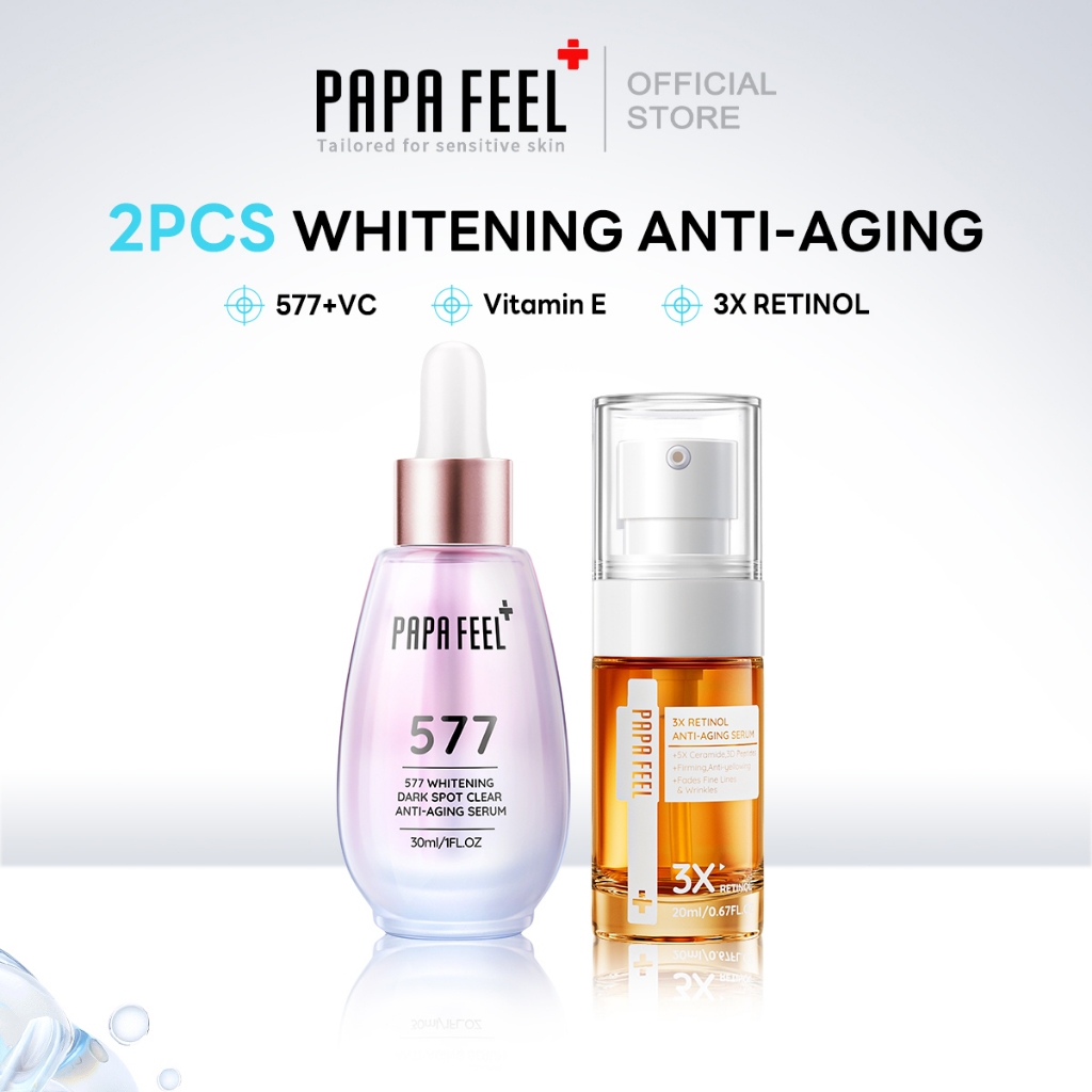 PAPA FEEL【Serum Skin Care Set】577 Dark Spot Brightening Essence 30ml ...