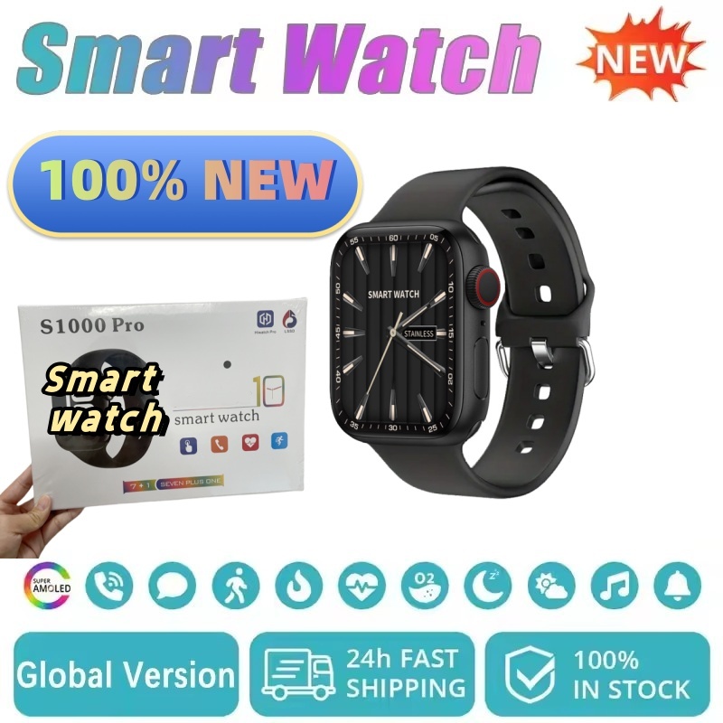 【Local Stock】Smart Watch With 7 Straps Bluetooth Call Touch Screen ...