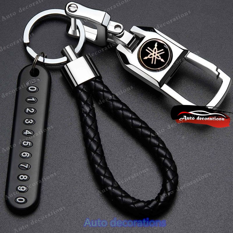 YAMAHA car keychain Universal keychain YAMAHA leather lanyard For ...