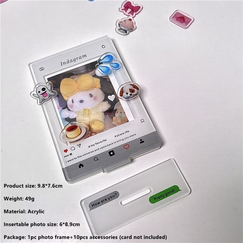 [Welcome to our wedding]3inch/2R Card Display Acrylic Card Holder Idol ...