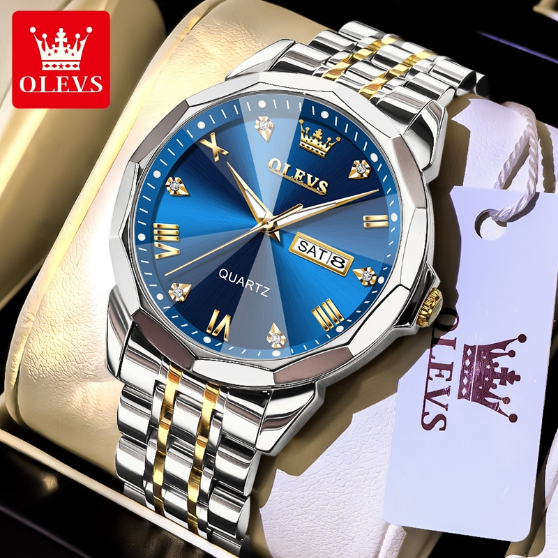 OLEVS Authentic New Watch For Men With Box Original Waterproof ...