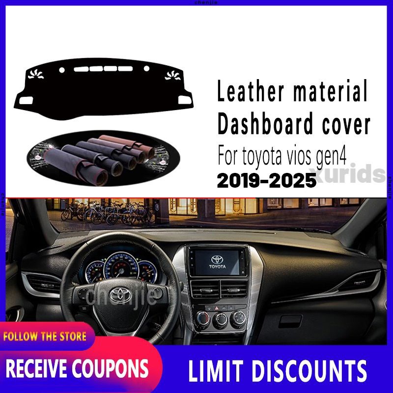 sale cod for toyota vios gen4 Insulated dashboard cover pad leather ...