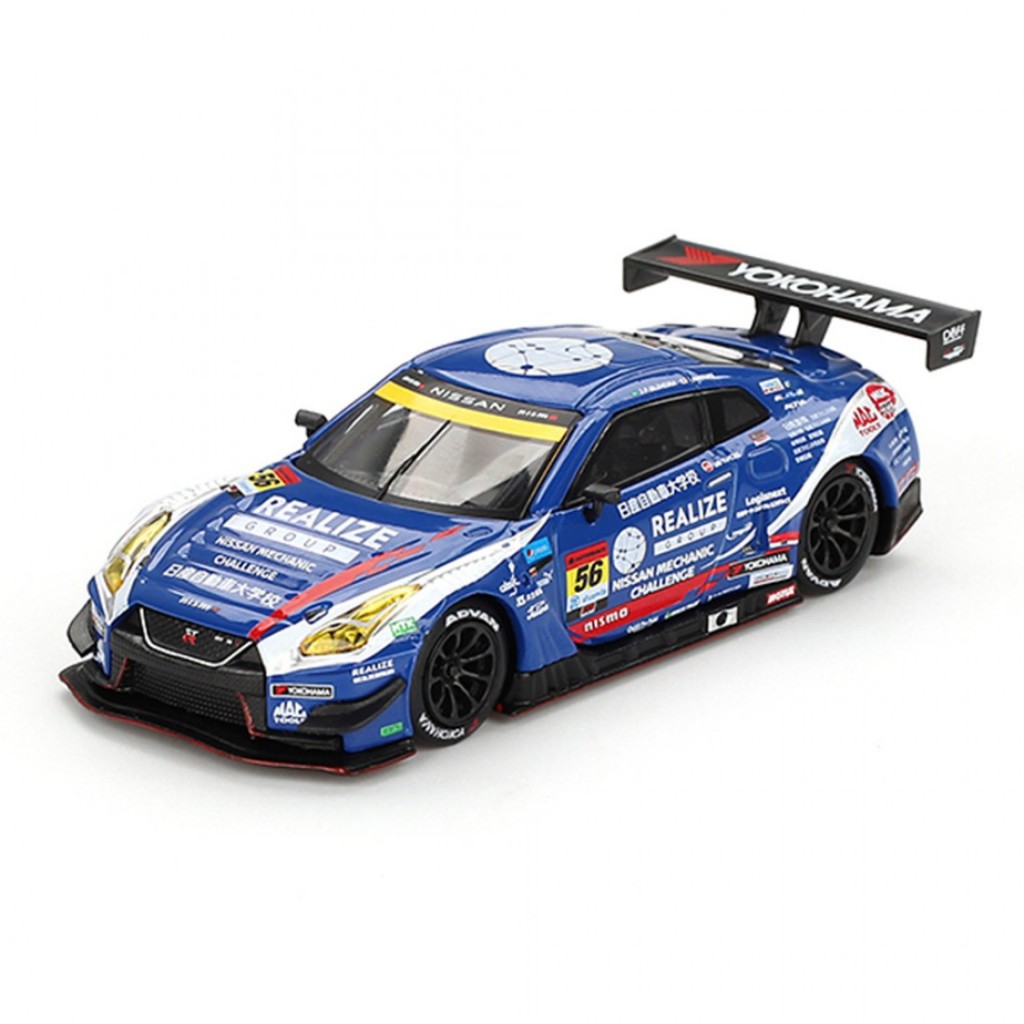 Mini GT MGT00859-BL 859 1/64 Nissan GT-R NISMO GT3 #56 REALIZE NISSAN MECHANIC CHALLENGE GT-R ...