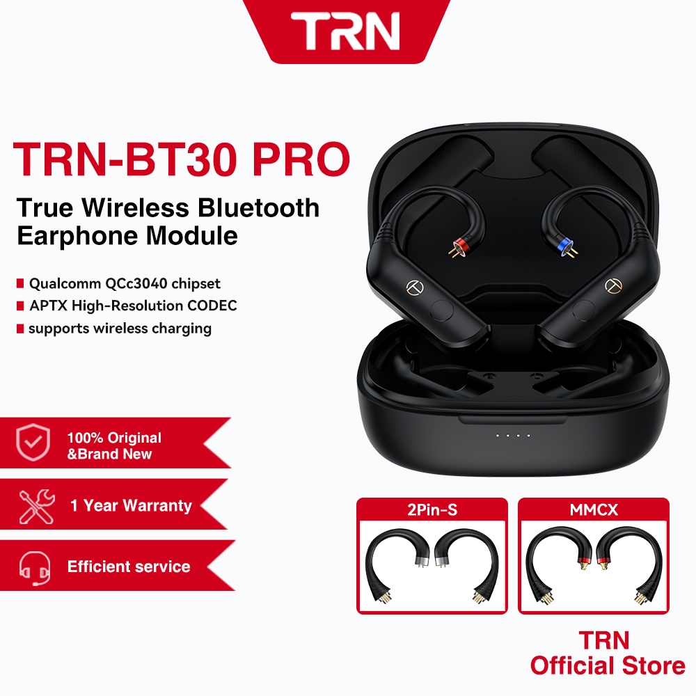 TRN BT30 Pro Wireless Bluetooth 5.2 HIFI Headset Module Upgrade Cable Compatible TRN KZ CCA TFZ ...