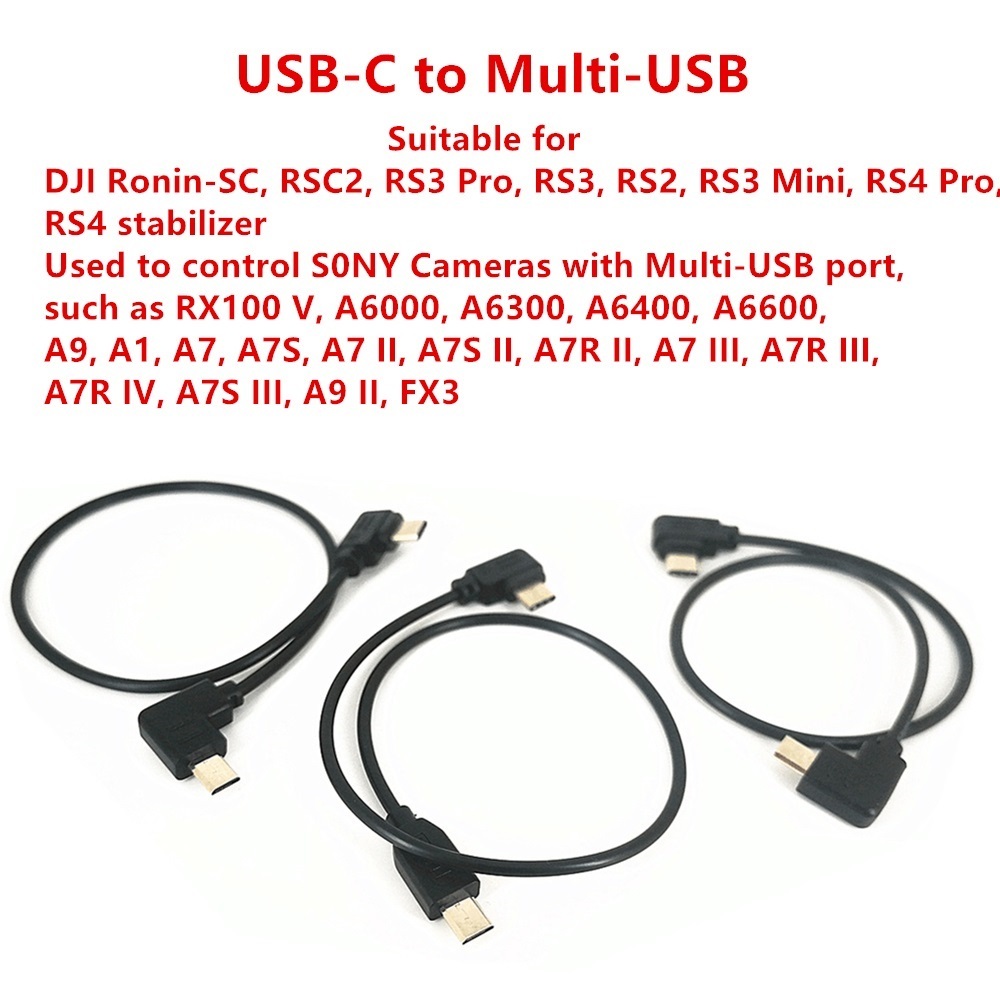 USB-C to Multi-USB Remote Camera Control Cable for DJI Ronin-SC Ronin ...