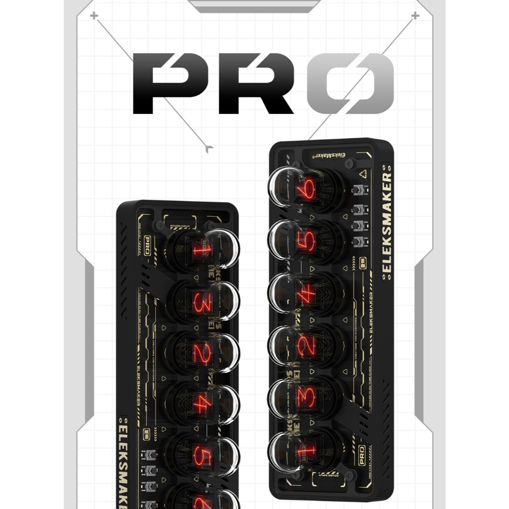 EleksMaker｜EM IPS PRO RGB EleksTube Nixie Tube Clock - Retro Computer ...