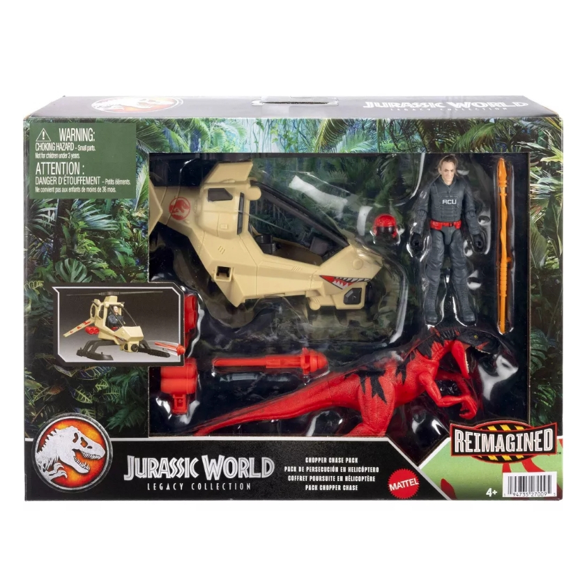 Jurassic World Legacy Collection Reimagined Chopper Chase Pack | Shopee ...