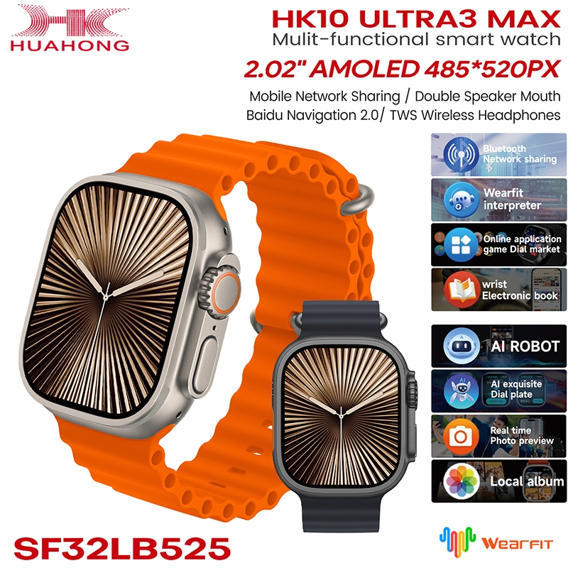 [New Arrivals] Smart Watch Ultra 3 HK10 Ultra 3 MAX Gen2 AMOLED ChatGPT ...