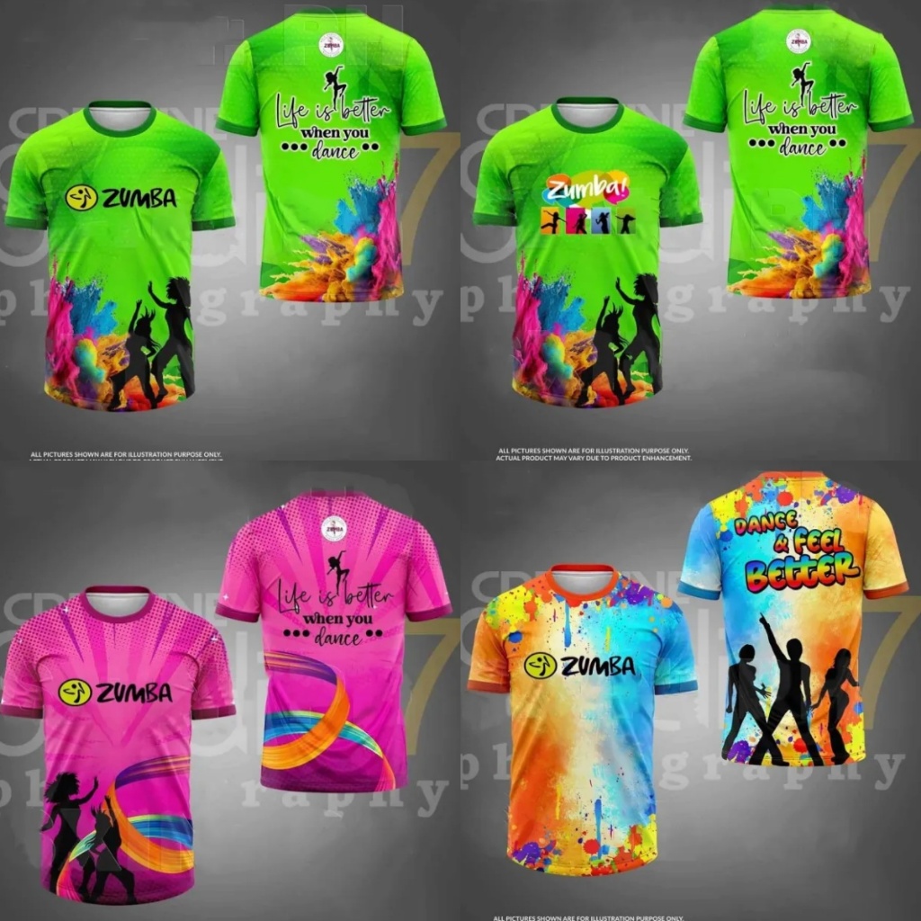 Sublimation Shirt 2025 Love Zumba Zumbawear Breathable Uniform T-Shirt ...