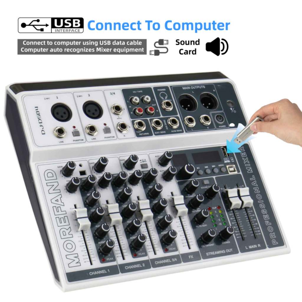 MOREFAND MIXER AUDIO RGB Sound and Light Synchronization High-end ...