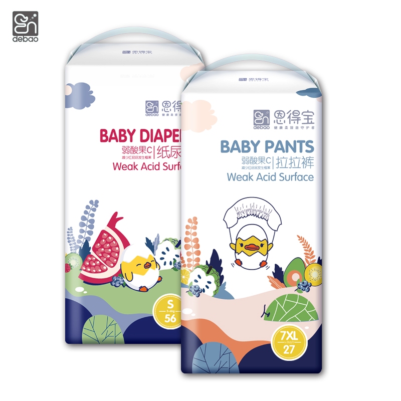 [Ready Stock] Endebao S-7XL Diaper Pants Fruit Series Weak Acid Suit ...