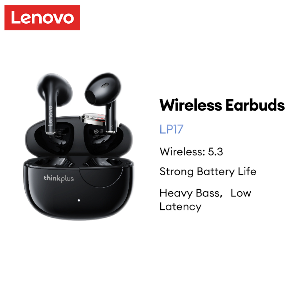 Lenovo LP17 Bluetooth Earphone Sports Waterproof Wireless Earbuds HD ...