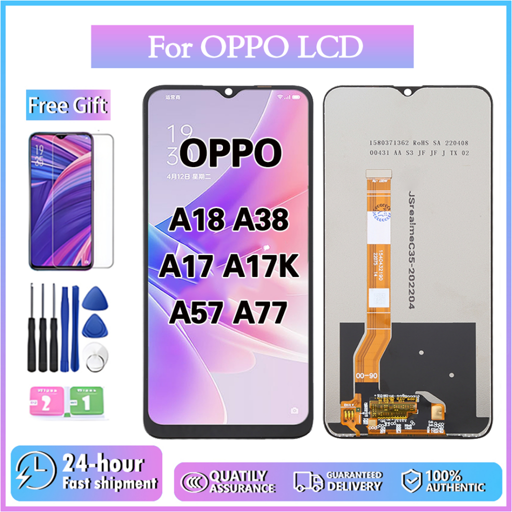 FOR OPPO A18 A38 A17 A17K A57 A77 LCD touch screen replacement display | Shopee Philippines