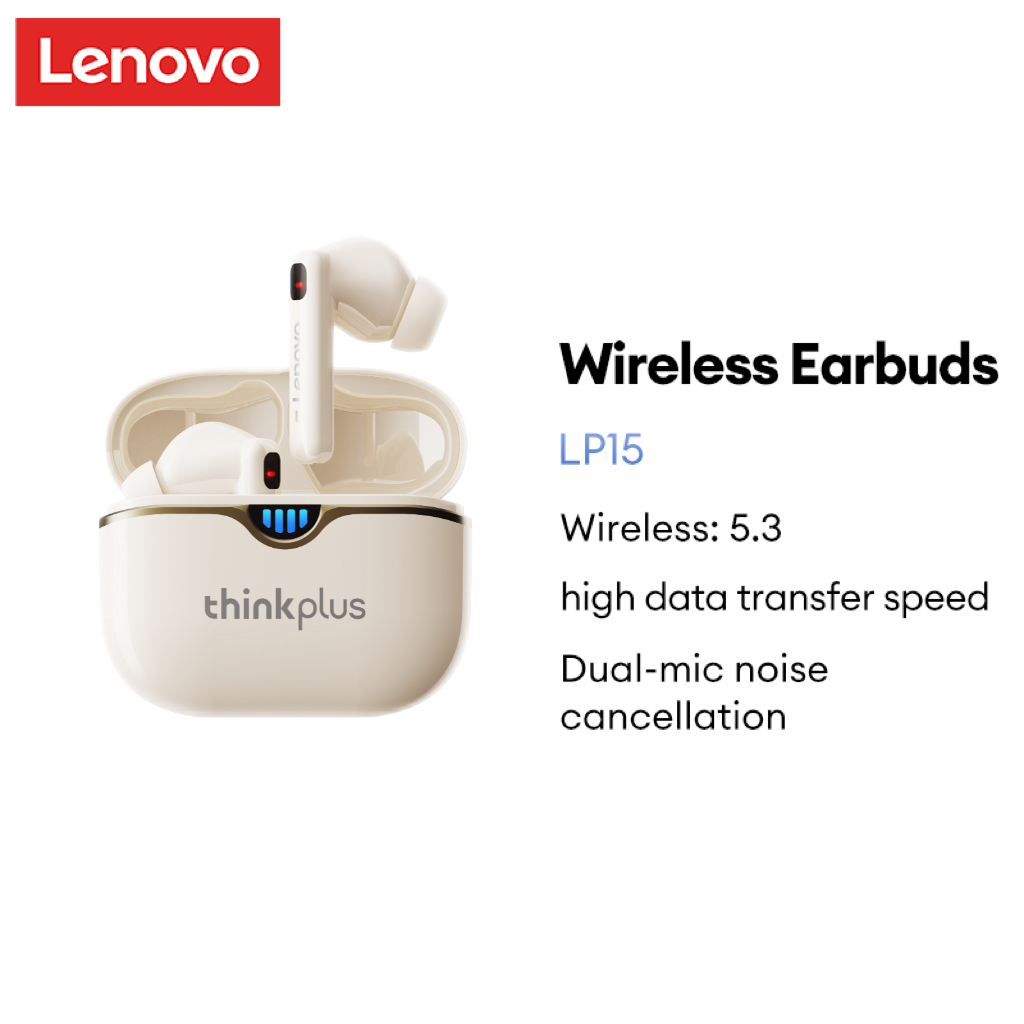 Lenovo LP15 Bluetooth Earphone IPX4 Sports Waterproof Wireless Earbuds ...