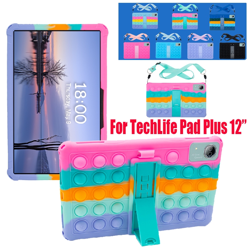Casing TechLife Pad Plus 12 inch 2025 stand cover kids pop it push ...