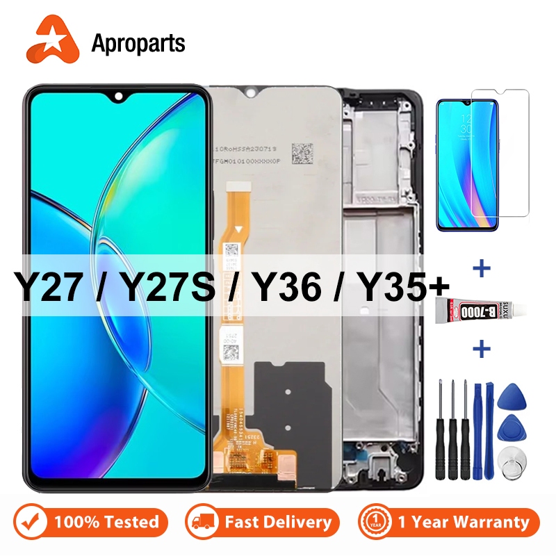LCD Display For VIVO Y27 Y27S Y36 Y35+ 4G 5G V2249 V2248 V2302 Touch ...