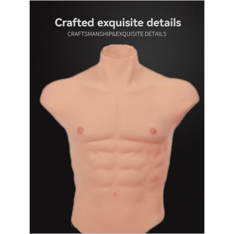 Muscle Clothing Fake Abs Silicone Fake Abs COS Simulation Chest Muscle ...