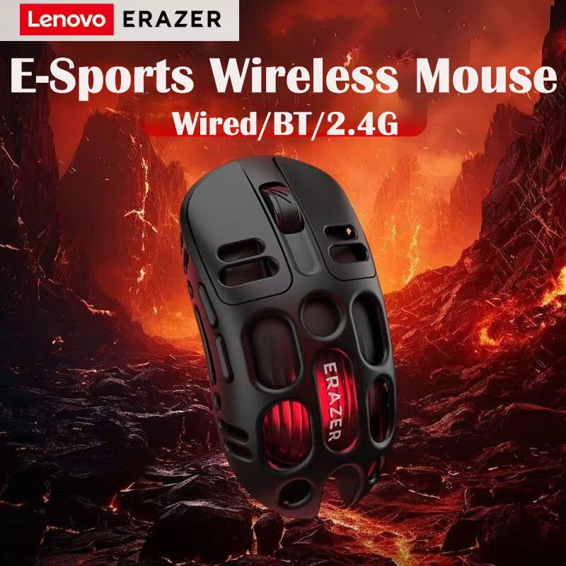 LENOVO ERAZER N602 Pro E-Sports Wireless Mouse 500mAh 12800Dpi Tri-Mode ...