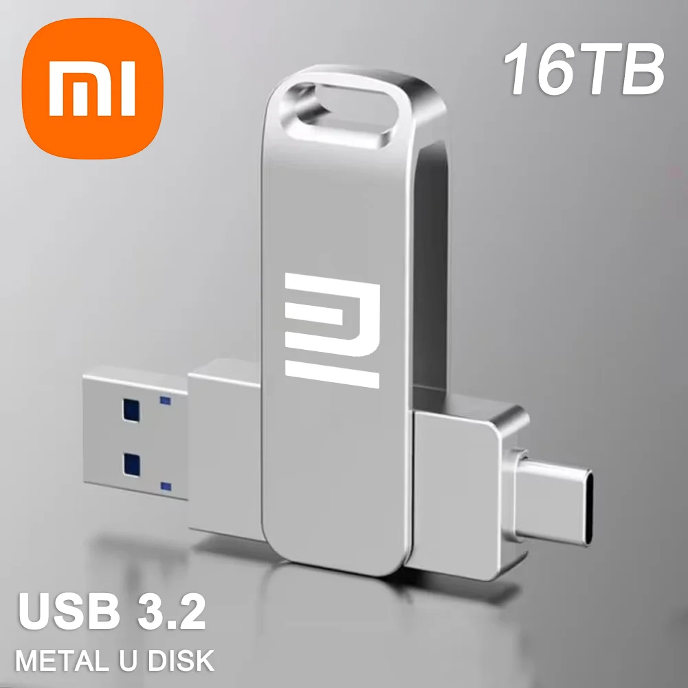 MI 16TB Flash Drive USB 3.2 Super High Speed Flash Drive Metal Transfer ...