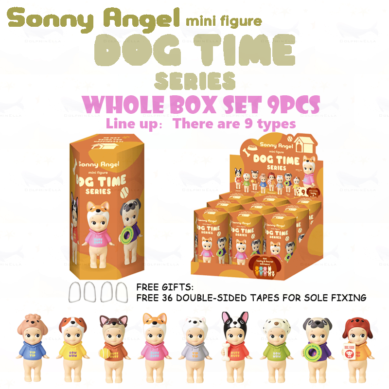 Whole box set 9pcs Sonny Angel Dog Time Series mini figure Series Blind ...