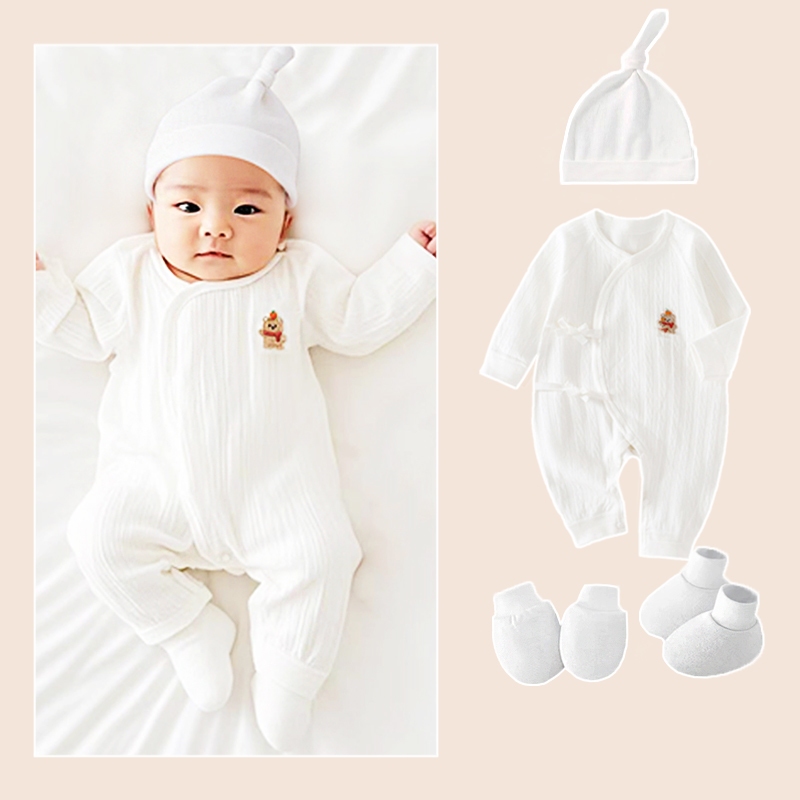 Newborn Baby Clothes Cotton Girls Boys 0-6 Months Pajamas Sleepsuit ...