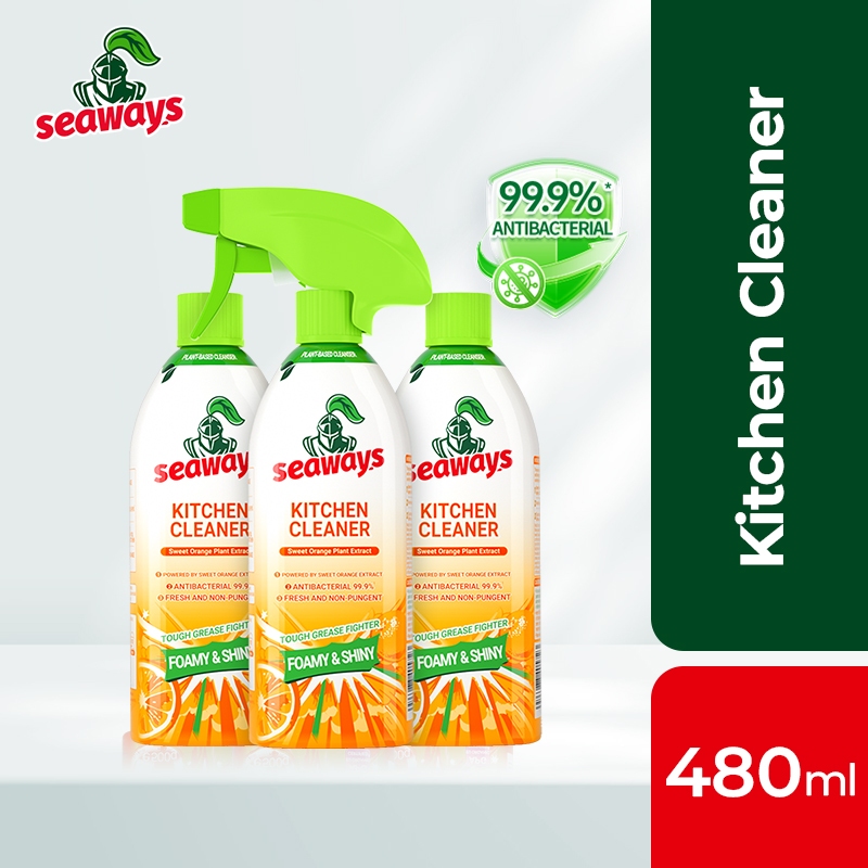 Seaways Kitchen Cleaner 480g Pot Cleaning Spray Oil Stain Remover ...