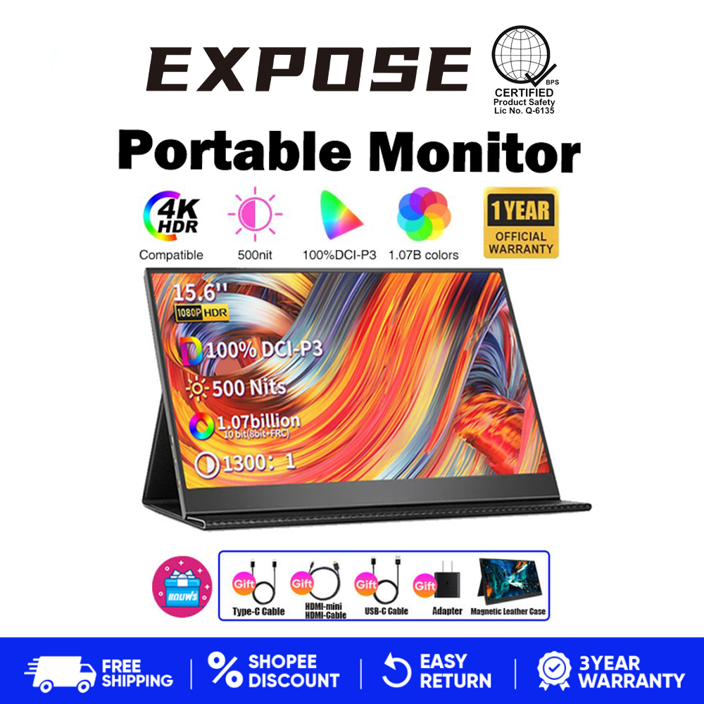 EXPOSE Portable Gaming Monitor for laptop 16.1'' 144Hz Portable Gaming ...