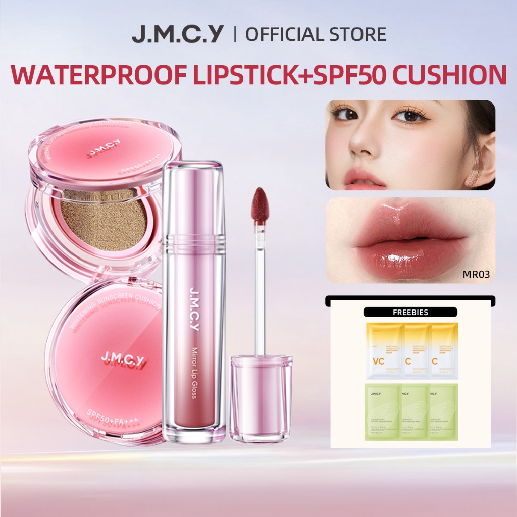 【HOT MAKEUP SET】JMCY Waterproof Lipstick Mirror Lip Glaze 1.8g and ...