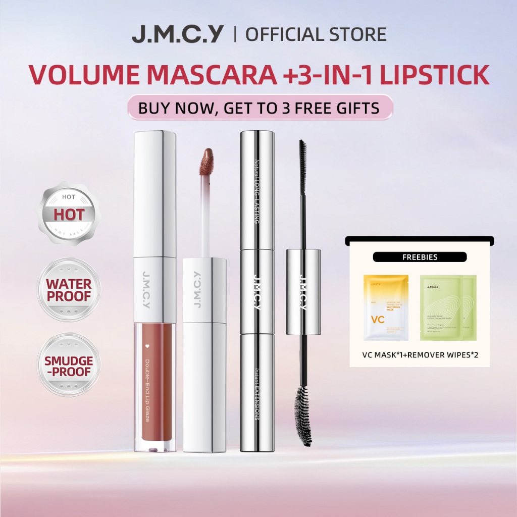 JMCY Cheek&Liptint Waterproof 3 in 1 Sweatroof Long Lasting Lipstick 4 ...